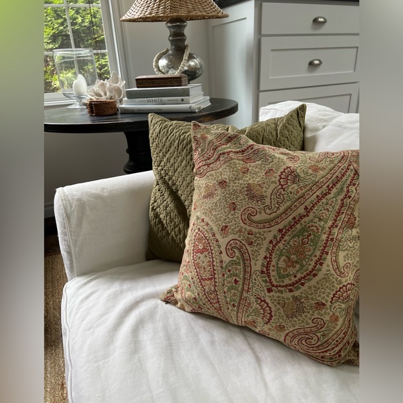 Pottery Barn | Accents | Pottery Barn 2 Inch Paisley Pillow Cover ...